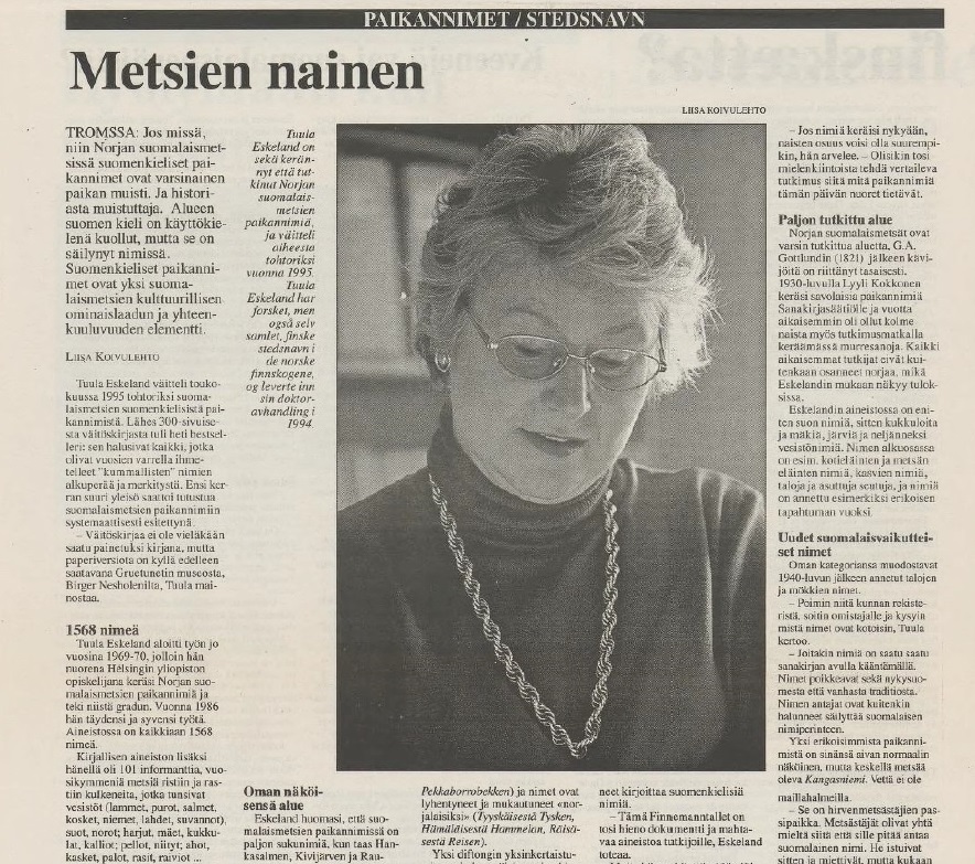 Skogen full av finske navn - Ruijan Kaiku