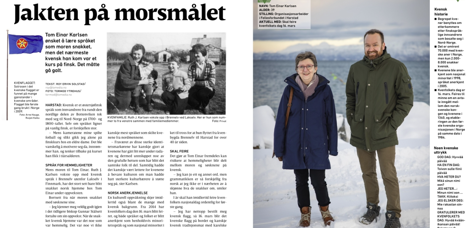 Stemplet ut med kvener i forbifarten - Ruijan Kaiku